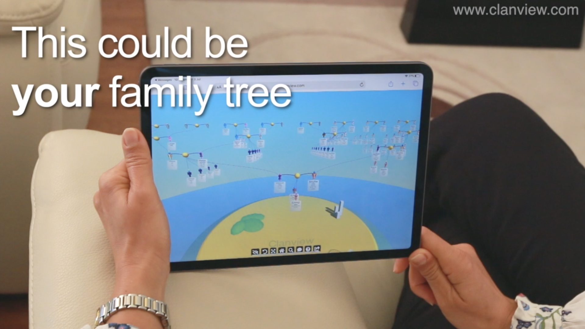 Interactive 3D Family Tree Features | Publishing and Sharing | Clanview